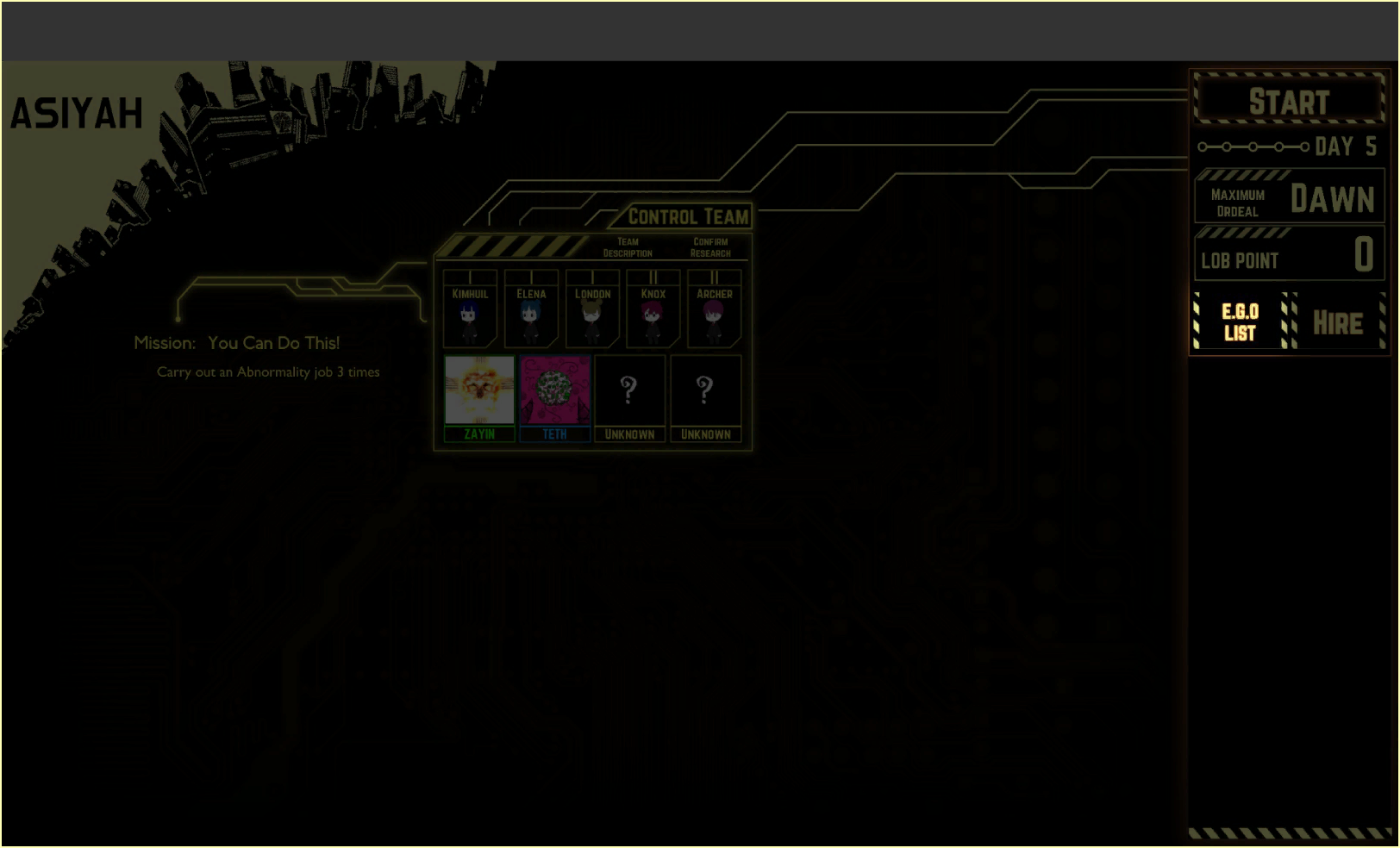 2.3.1: Opening the E.G.O List - The Manual - Tiphereth Database